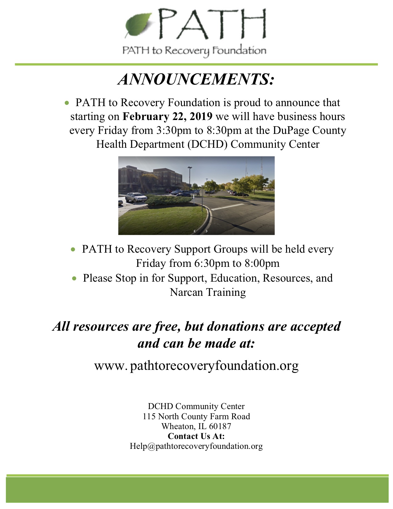PATH DOC with new website - Path to Recovery Foundation